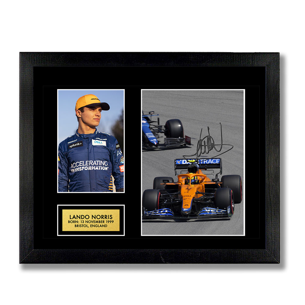 Lando Norris - McLaren Racing - Formula One F1 Autograph Signed Poster ...
