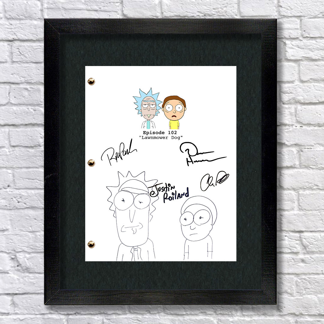 Rick and Morty Signed Script TV Screenplay Autograph RPT - Dan Harmon ...