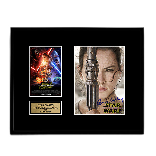 Star Wars Rey Daisy Ridley - The Force Awakens – Autograph101